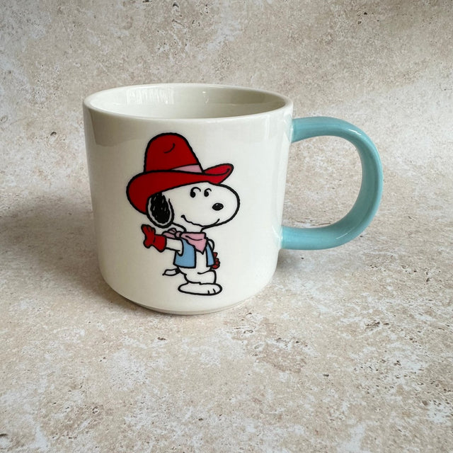 Peanuts Snoopy Howdy Mug from Teaspoon Tea Co